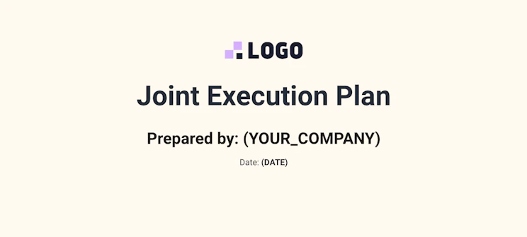 Qwilr's Joint Execution Plan Template